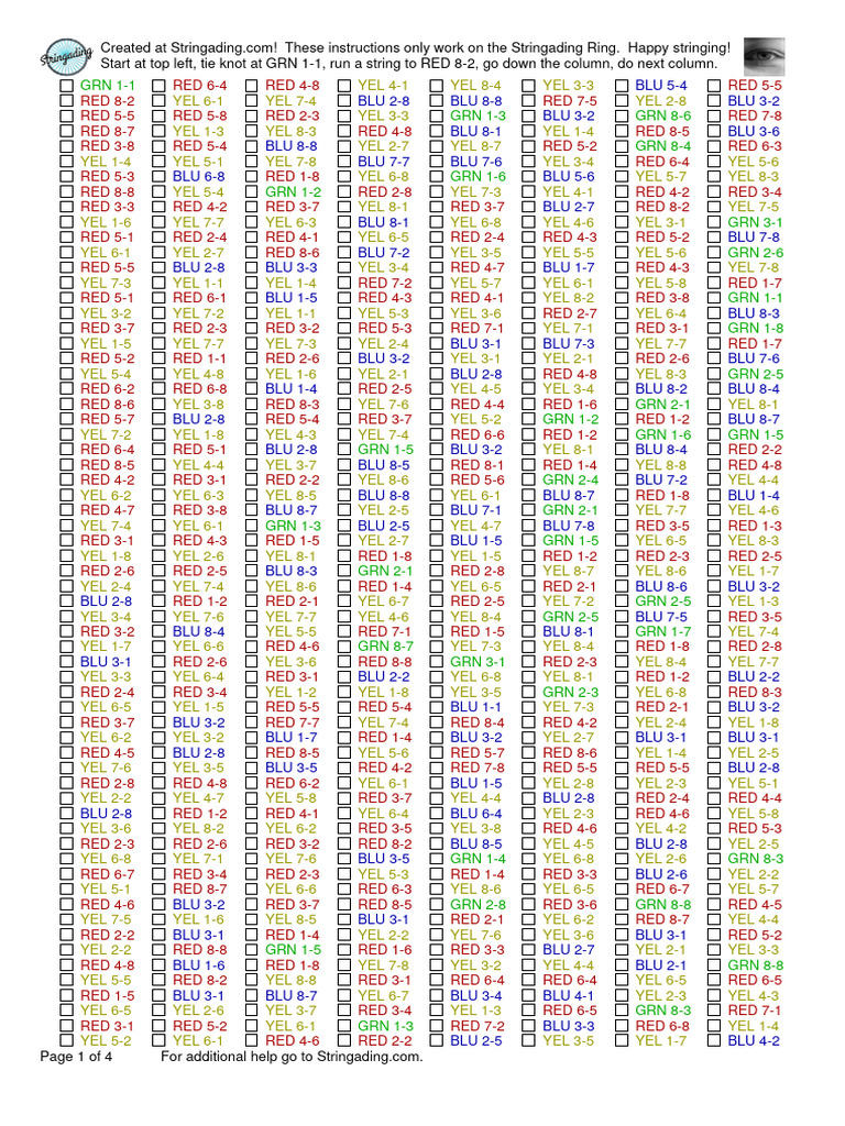 Stringify Instructions | PDF | Knot | Ropework