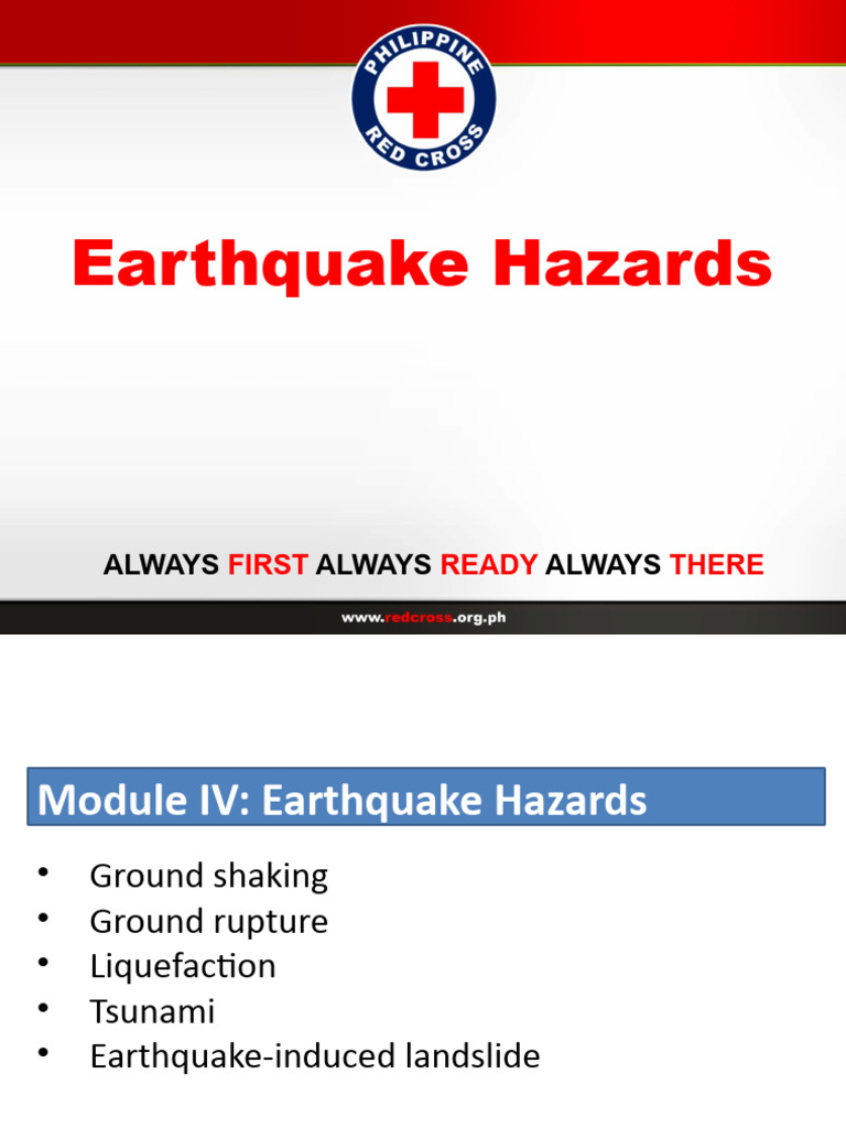 Module IV Earthquake Hazards | PDF | Earthquakes | Volcano
