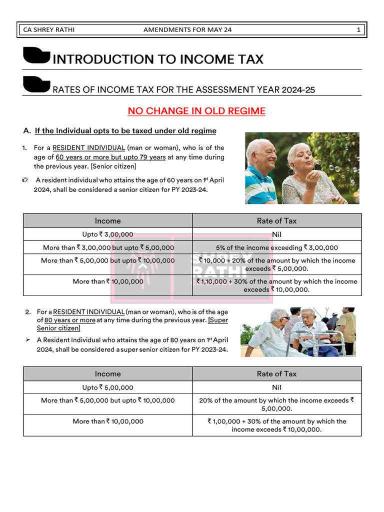 INCOME TAX - Revision M24 | PDF | Government Finances | Economies