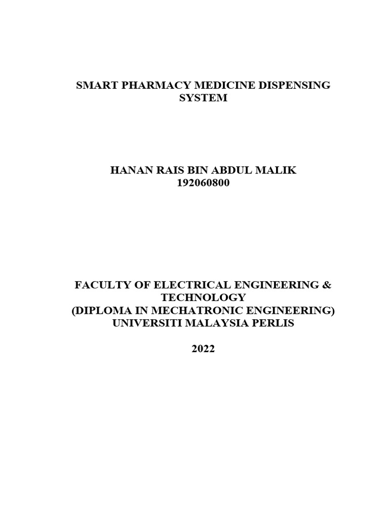 Draft Report Hanan | Download Free PDF | Pharmacy | Web Server
