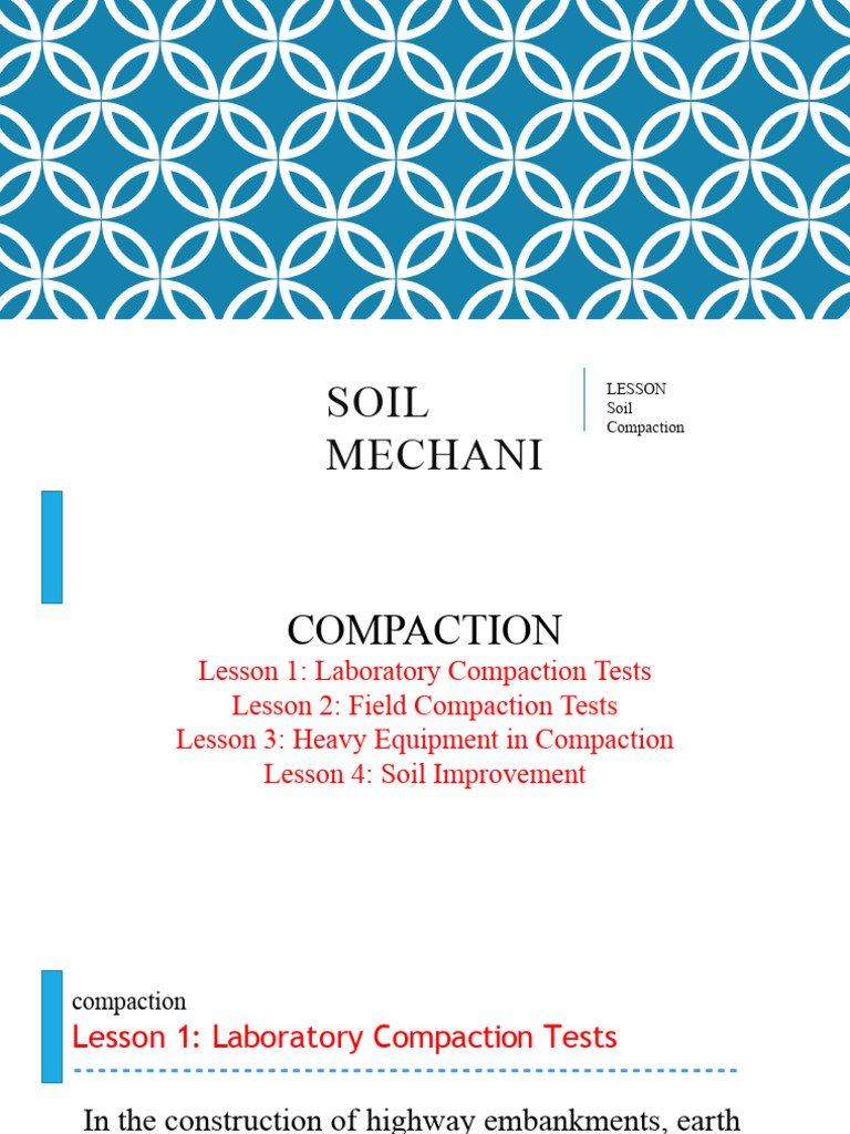 Soil Mech 4 Soil Compaction - Clear | PDF | Natural Materials | Soil ...