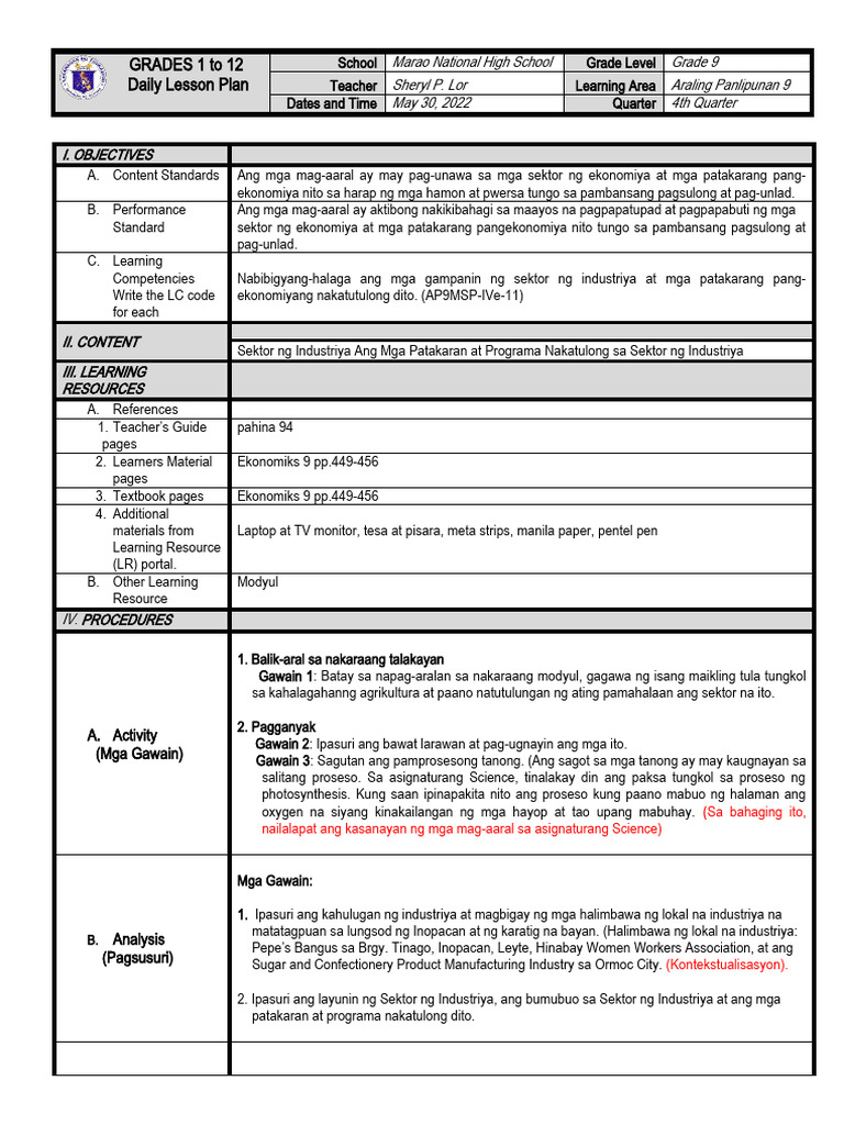 Cot 3 Layers of The Atmosphere | PDF