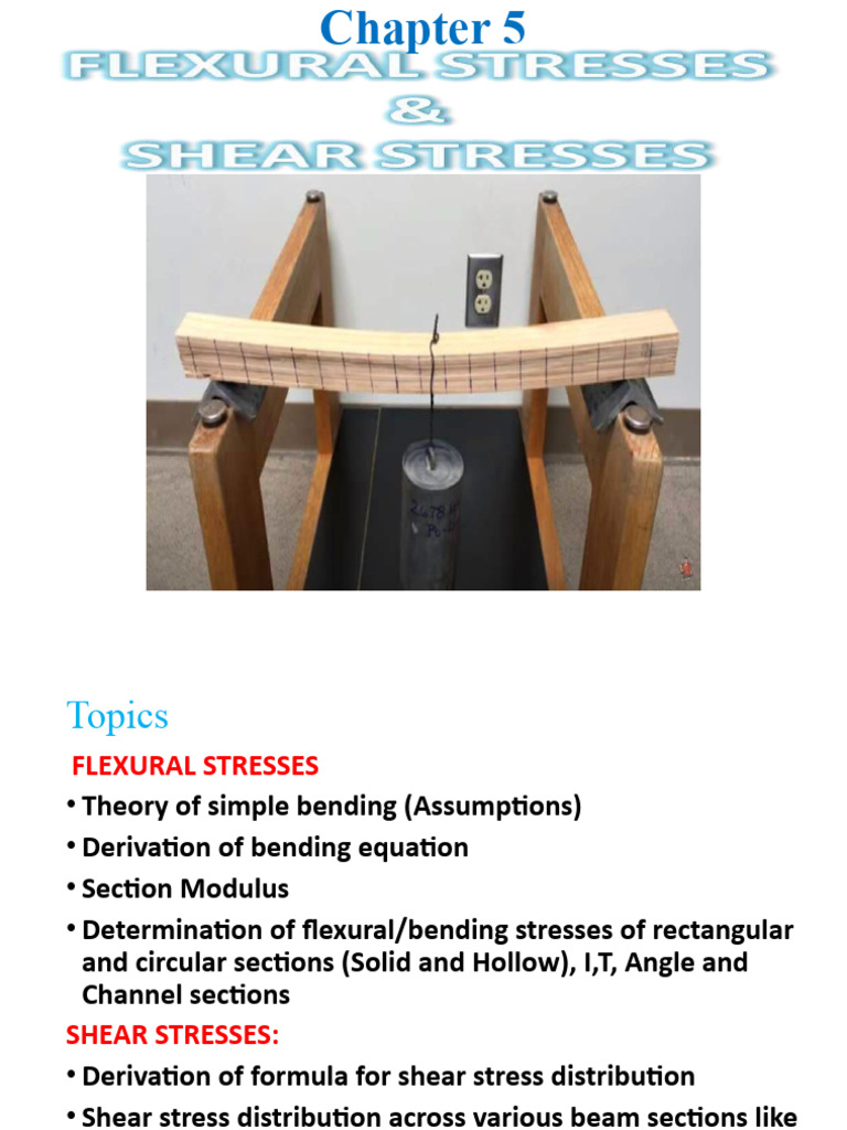 chap 5 flexural and shear stresses A | PDF | Bending | Beam (Structure)