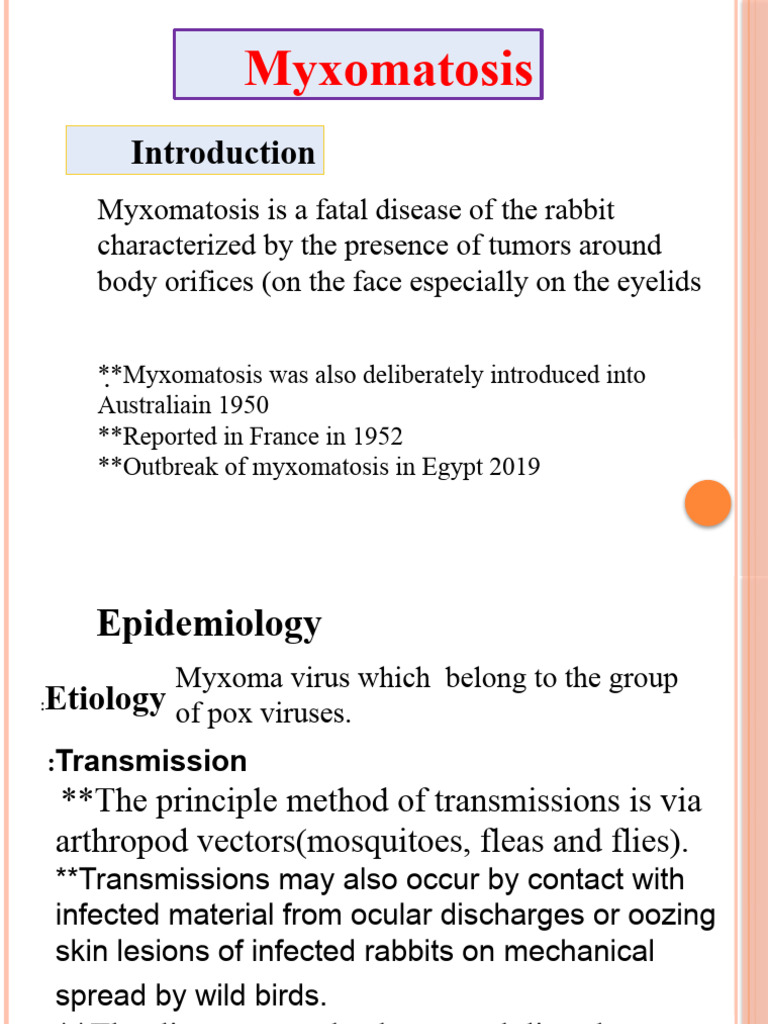 Myxomatosis | PDF | Viral Diseases | Veterinary Medicine