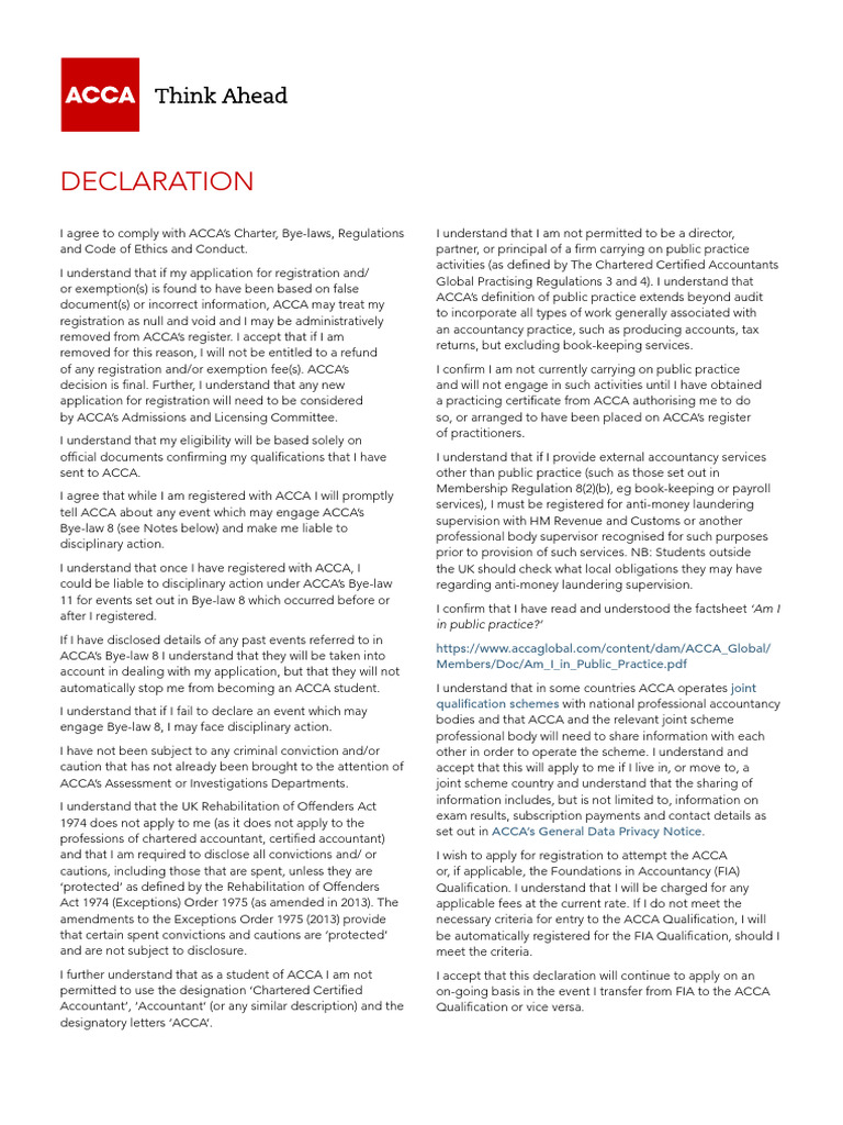 IR Declaration 2023 | PDF | Accountant | Justice