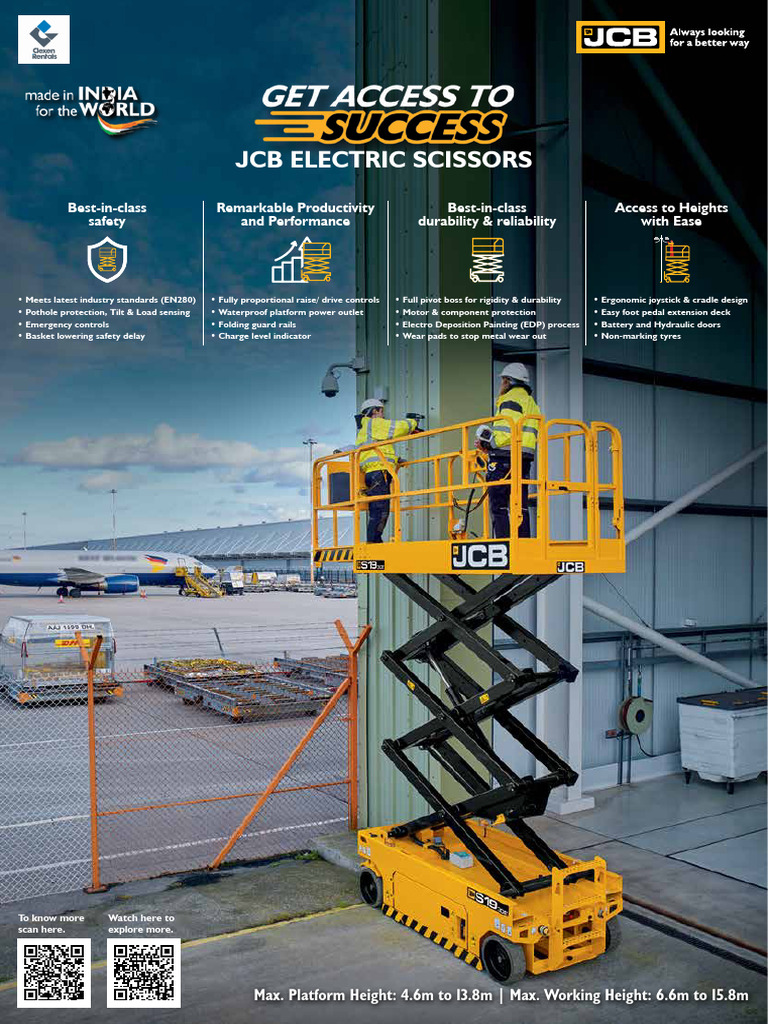 JCB Scissor Lifts | PDF | Manufactured Goods | Vehicles