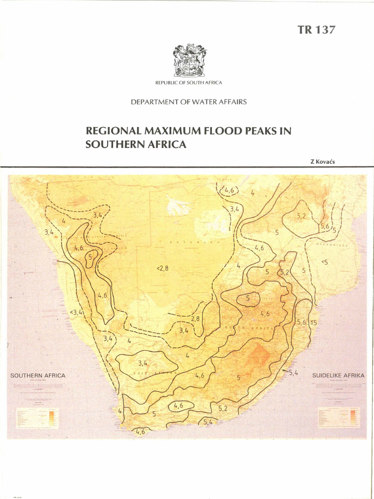 Sa Regional Max Flood Peaks Method | PDF | Flood | Drainage Basin