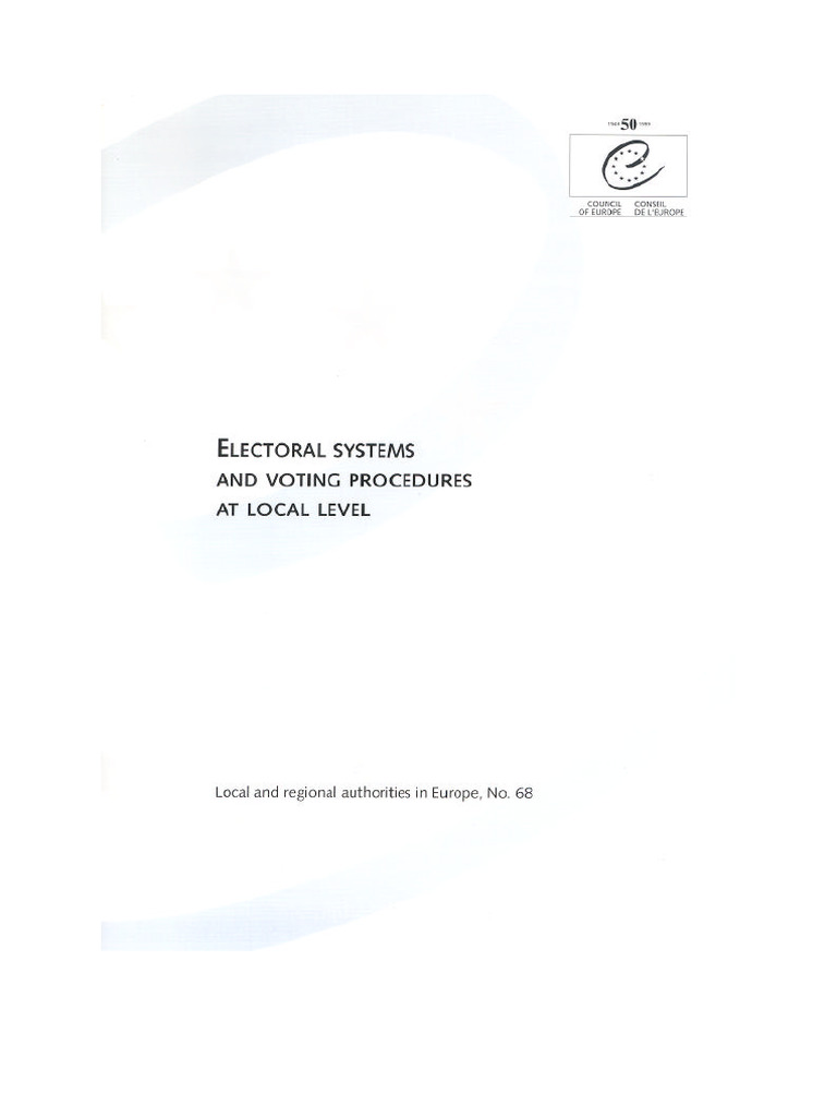 Local Electoral Systems in Europe | PDF | Electoral District | Voting