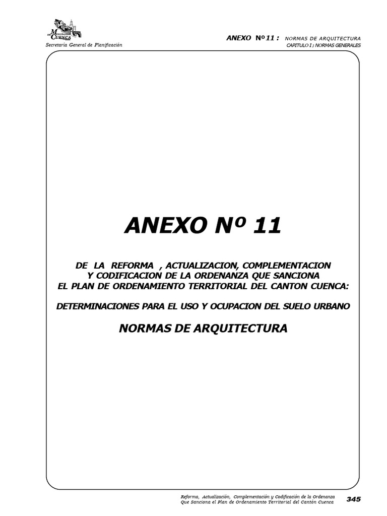 ANEXO 11 - Normativa Arquitectonica | PDF | Ascensor | Escalera
