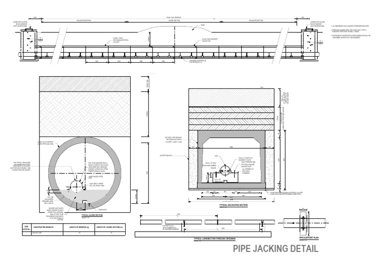 60-002 Pipe Jacking Details | PDF | Pipe (Fluid Conveyance) | Building Engineering