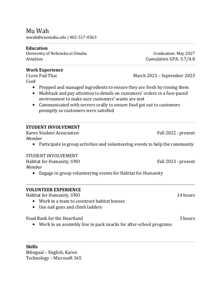 TLC - Resume Final Draft | PDF | Career & Growth