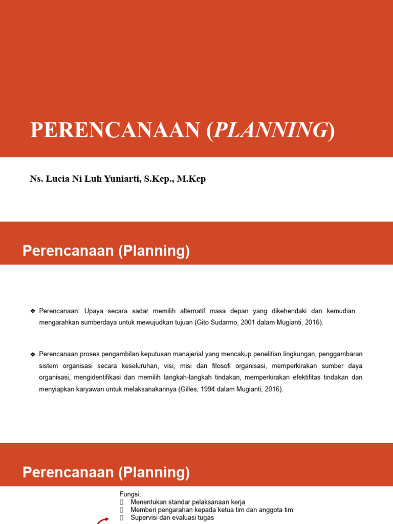 Perencanaan (Planning) 2 3 2 | PDF