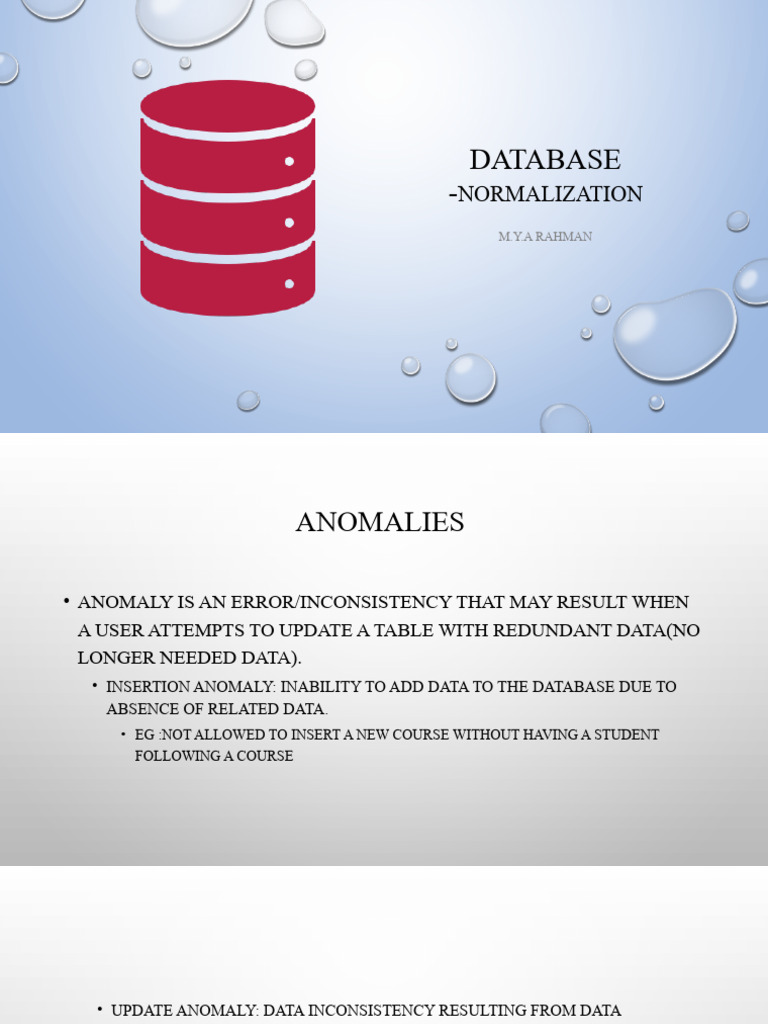 Database-normalization | PDF | Data Management Software | Information ... Database-normalization | PDF | Data Management Software | Information ...