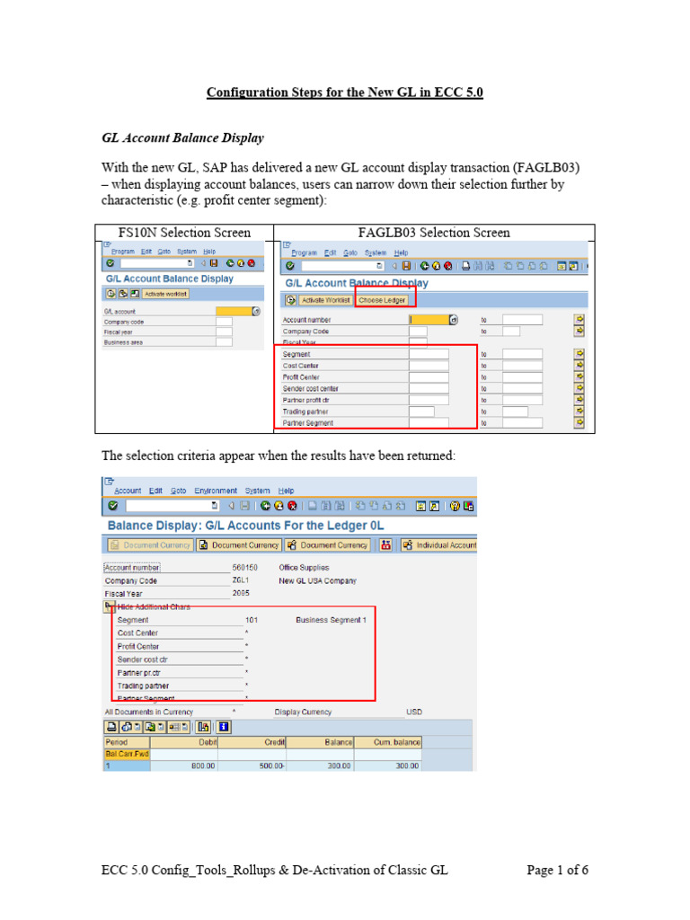 04 ECC Config Tools Rollups & De-Activation of Classic GL | PDF | Icon ...