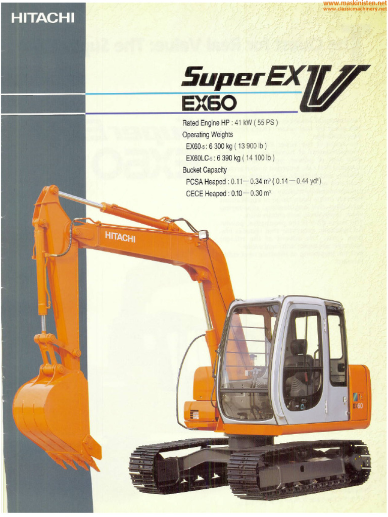 Hitachi Ex60-5 Broschyr Sec Wat | PDF