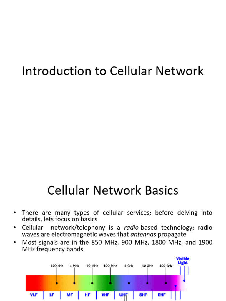 Introduction To Cellular Network | PDF | Cellular Network | Channel Access Method