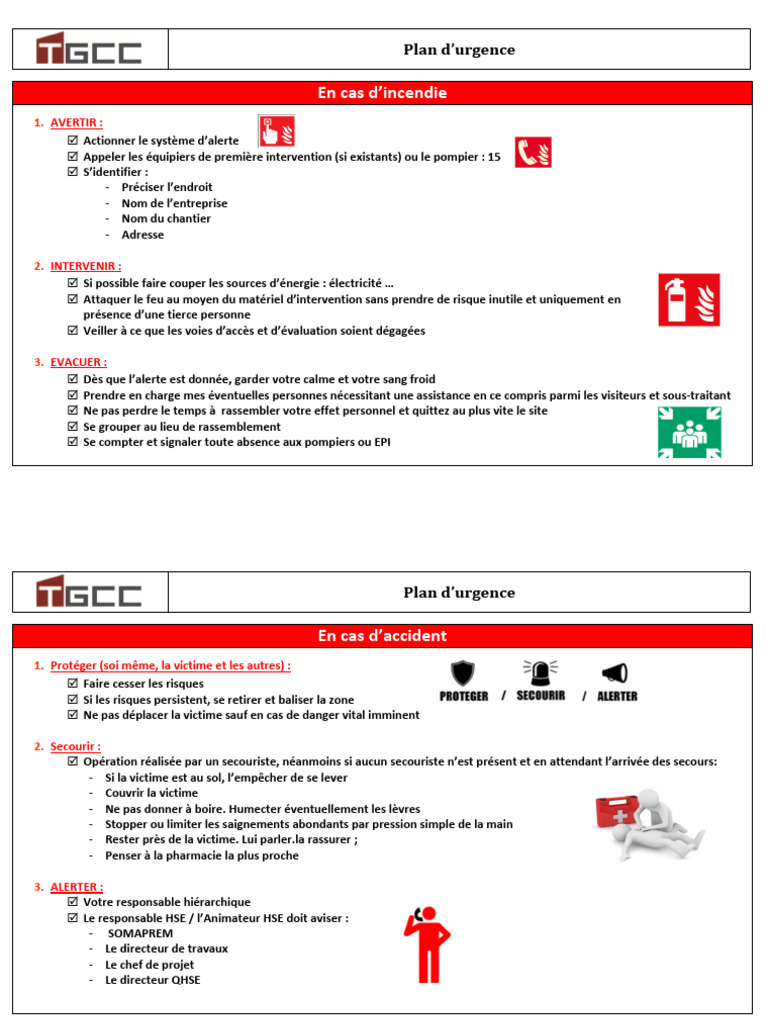 Plan D'urgence | PDF | Pompier
