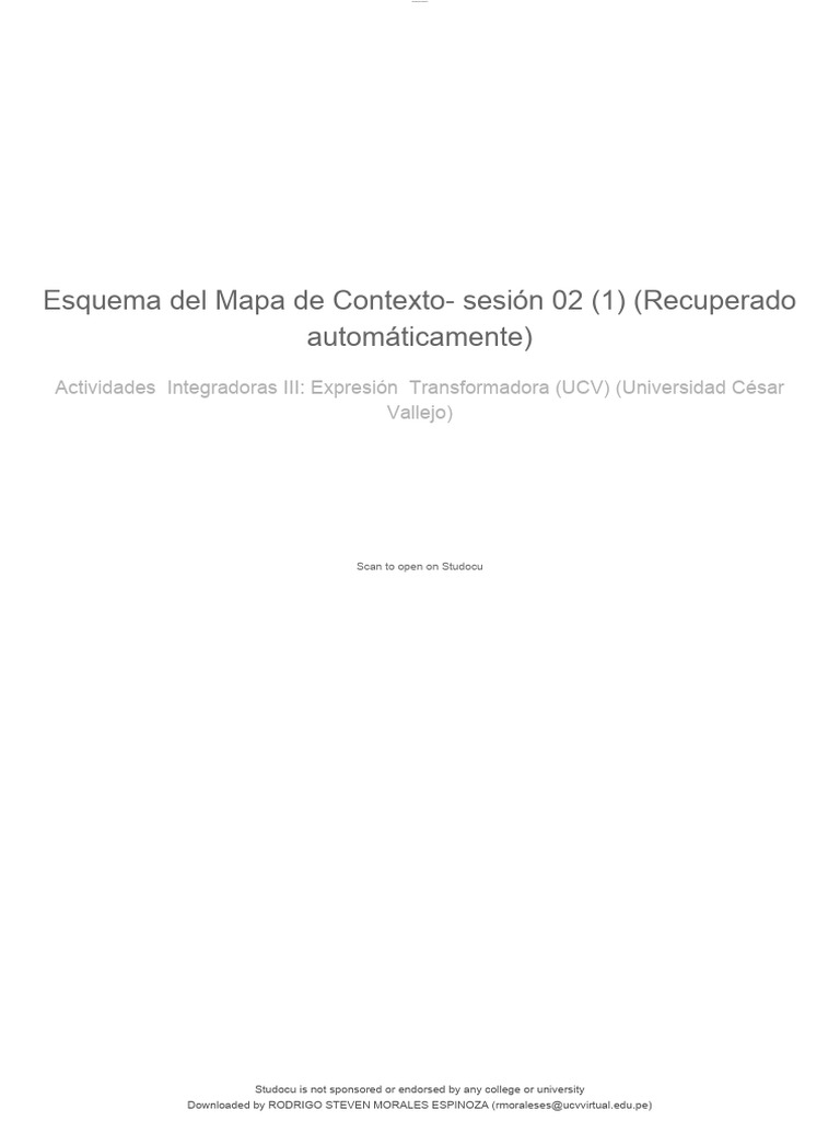 Esquema Del Mapa de Contexto Sesion 02 1 Recuperado Automaticamente | PDF | La contaminación del ...