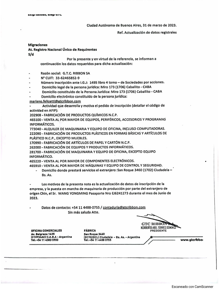 Actualizacion RENURE | PDF