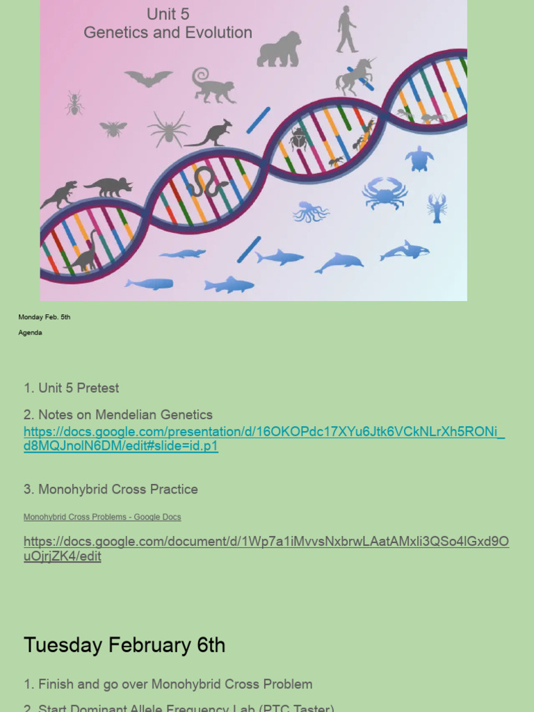 Unit 5 | PDF | Natural Selection | Biology