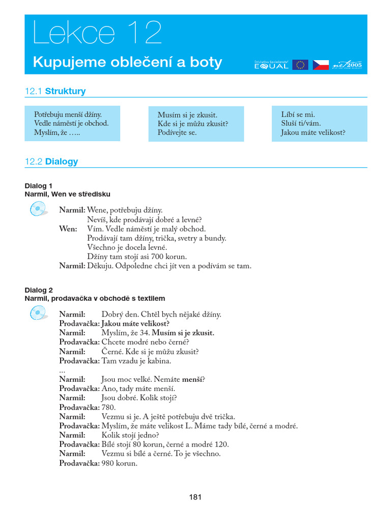 Manual2a Lekce 12 | PDF