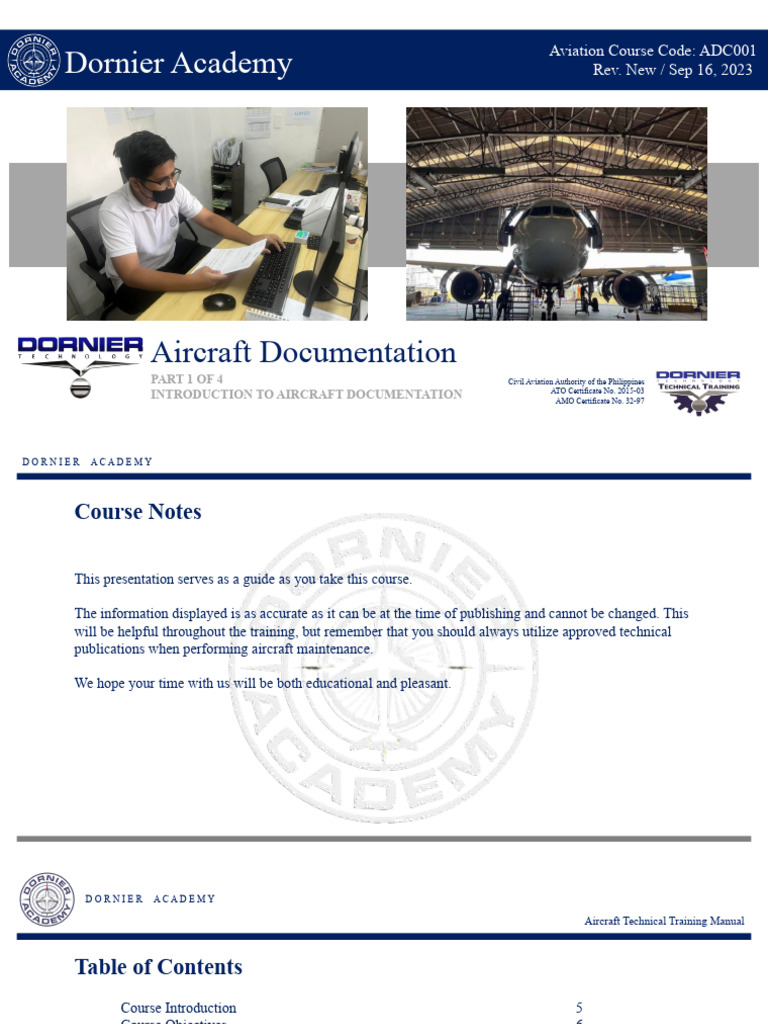 ADC001 1 - 4 Aircraft Documentation Rev. 00 | PDF | Federal Aviation ...