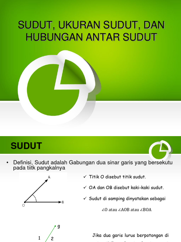 2. Sudut, Ukuran Sudut, dan Hubungan antar Sudut | PDF
