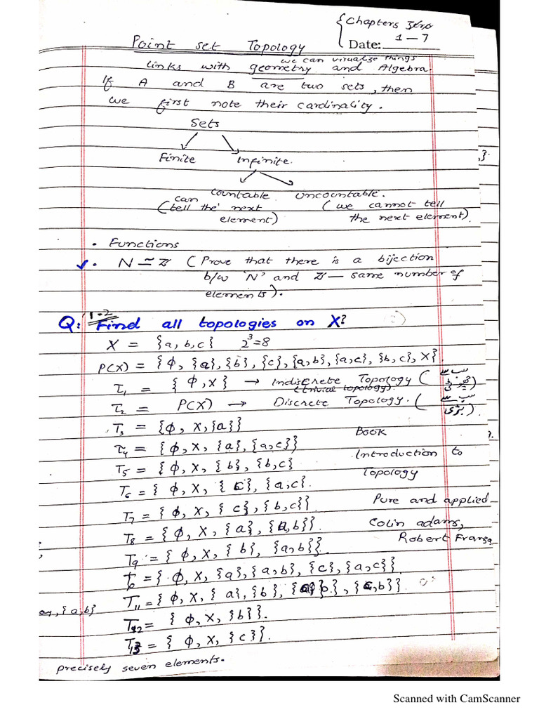 Point Set Topology | PDF