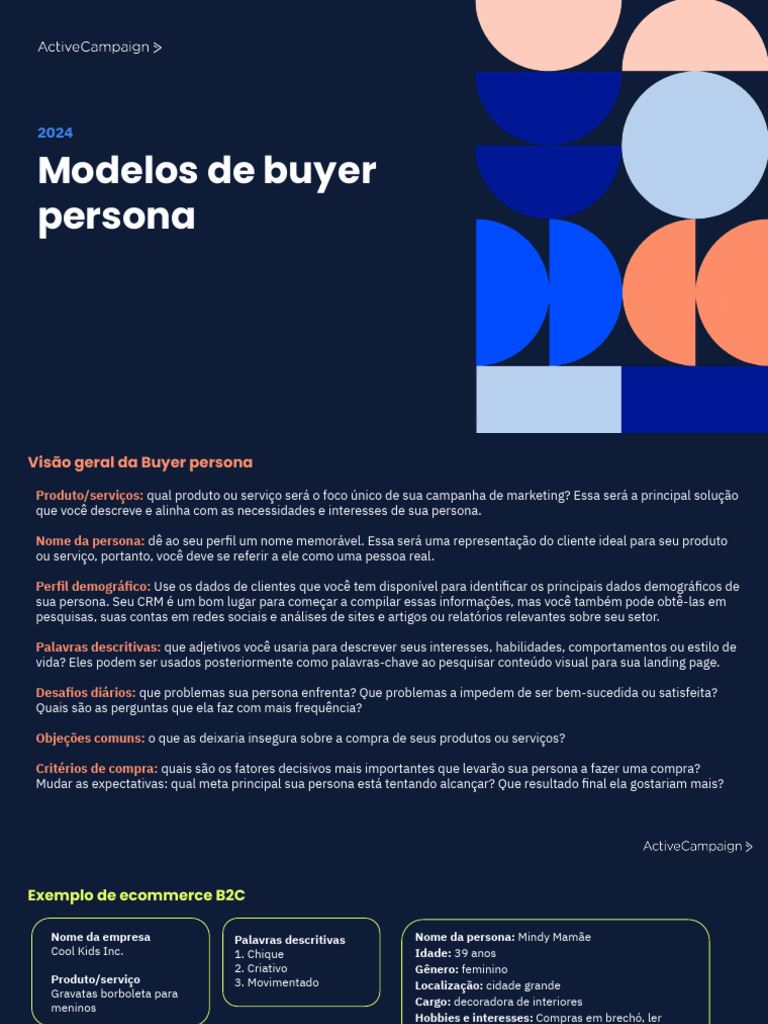 Modelos de Buyer Persona PT BR | PDF | Marketing | Roupas