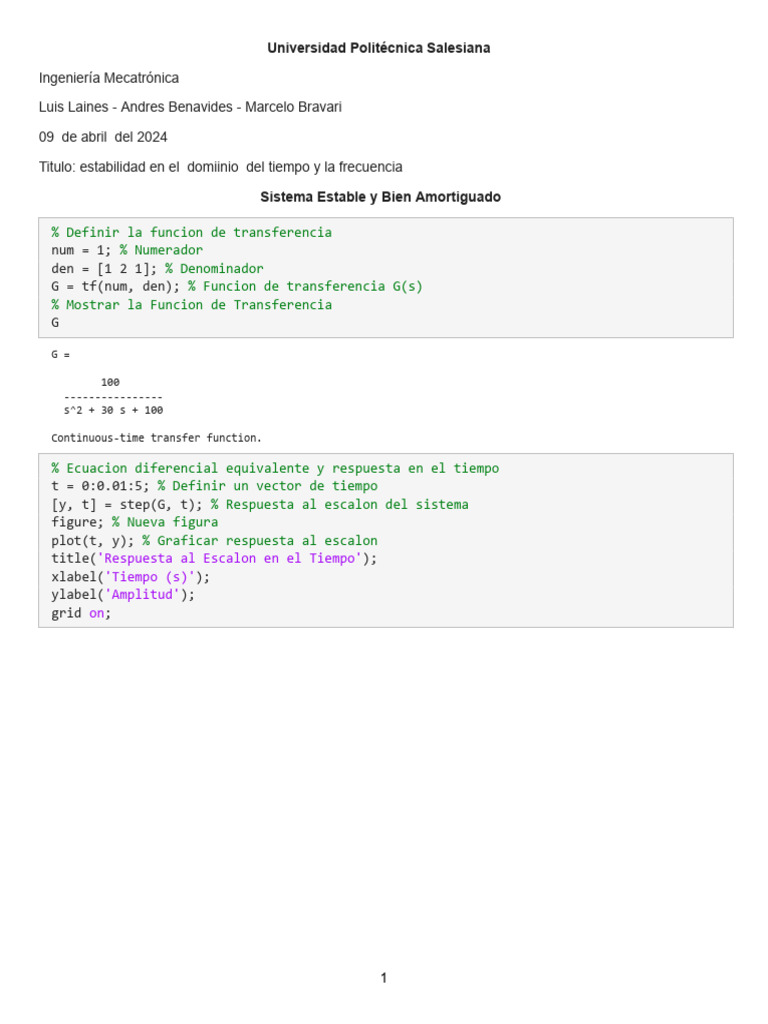 Taller3 Laines Bravari Benavides | PDF | Oscilación | Amplificador