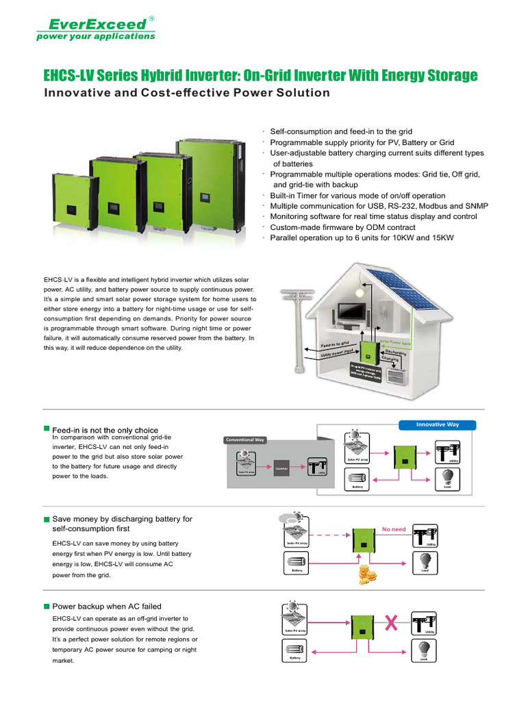 EHCS | PDF | Alternating Current | Photovoltaic System