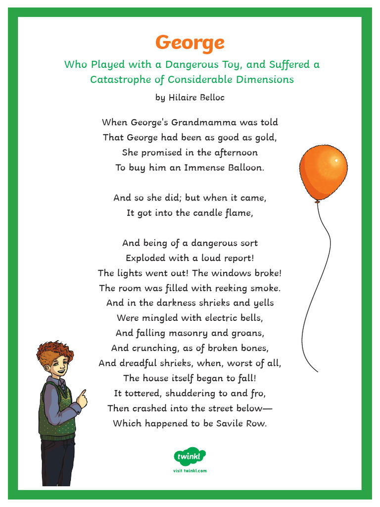 George Poem Twinkl Font | PDF