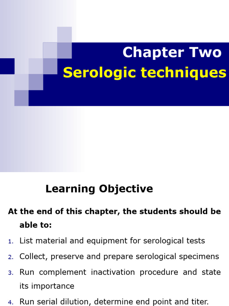 Serologic Techniques | PDF | Blood Plasma | Concentration