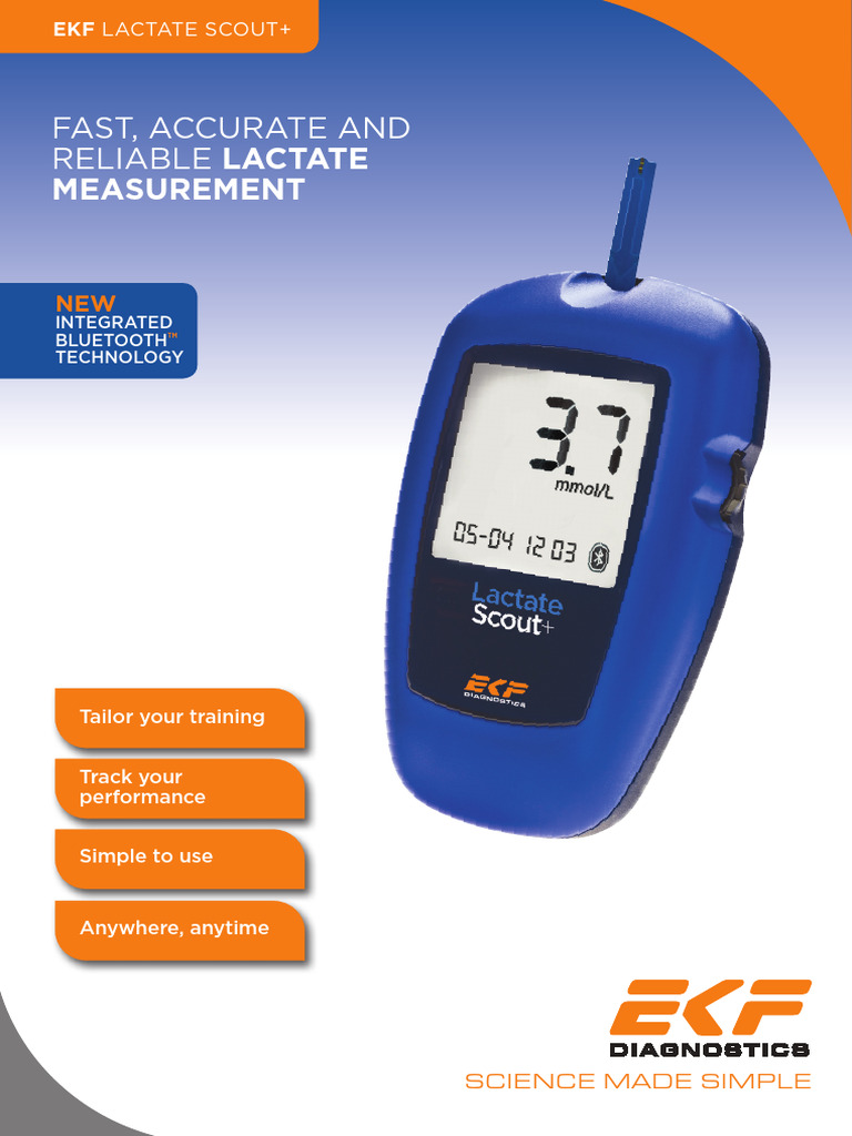 Analizador de Lactato EKF Scout | PDF | Sensor