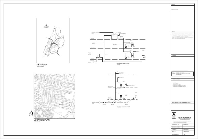 Key Plan, Location Plan, Plumbing Layout, Sanitary Layout | PDF ...