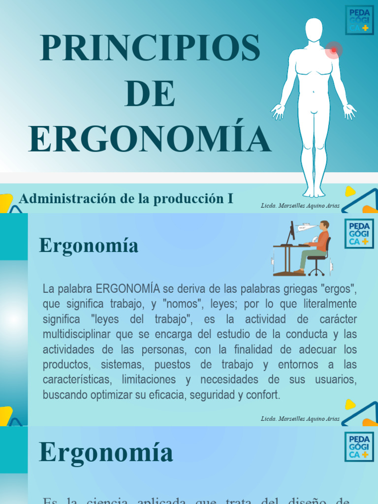 Clase-04-AP-UP-Principios de Ergonomía | PDF | Factores humanos y ergonomía | Administración de ...