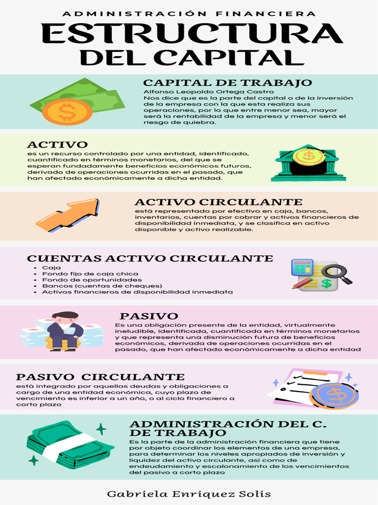 Infografía Administración Financiera Estructura de Capital | PDF ...