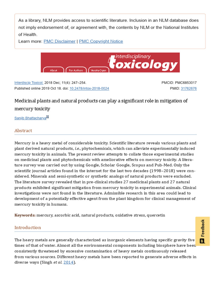 Medicinal Plants and Natural Products Can Play A Significant Role in ...