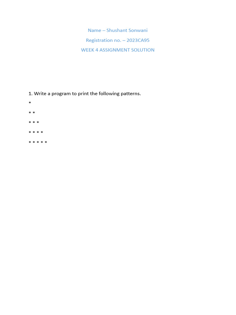 Week 4 Programming Patterns & Tasks | PDF | Encodings | Mathematics