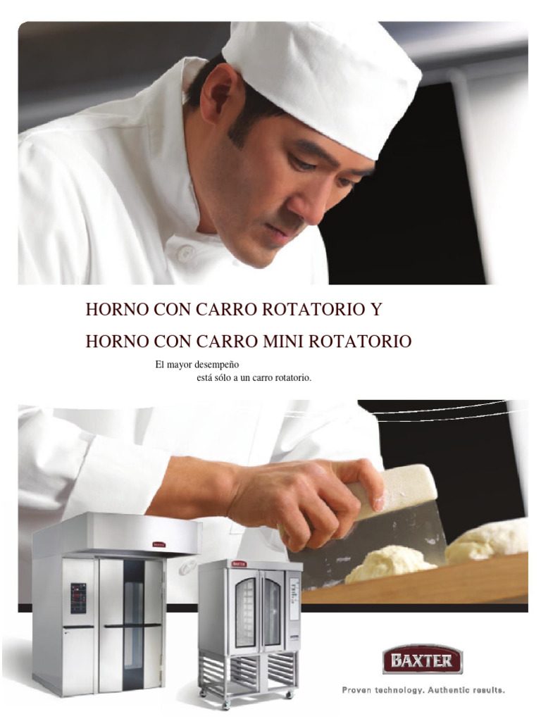 BX56034 Brochure Horno Con Carro Giratorio y Carro Mini Rotatorio (ESP) | PDF | Intercambiador ...