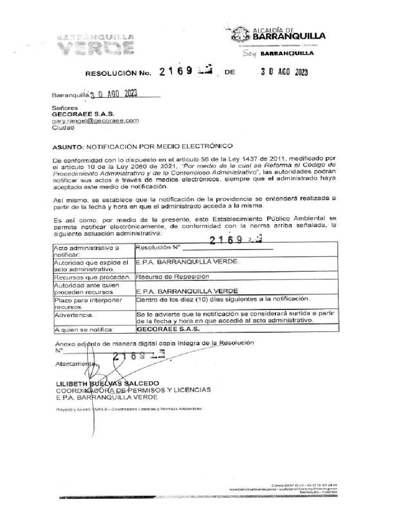 Res 2169-2023 | PDF
