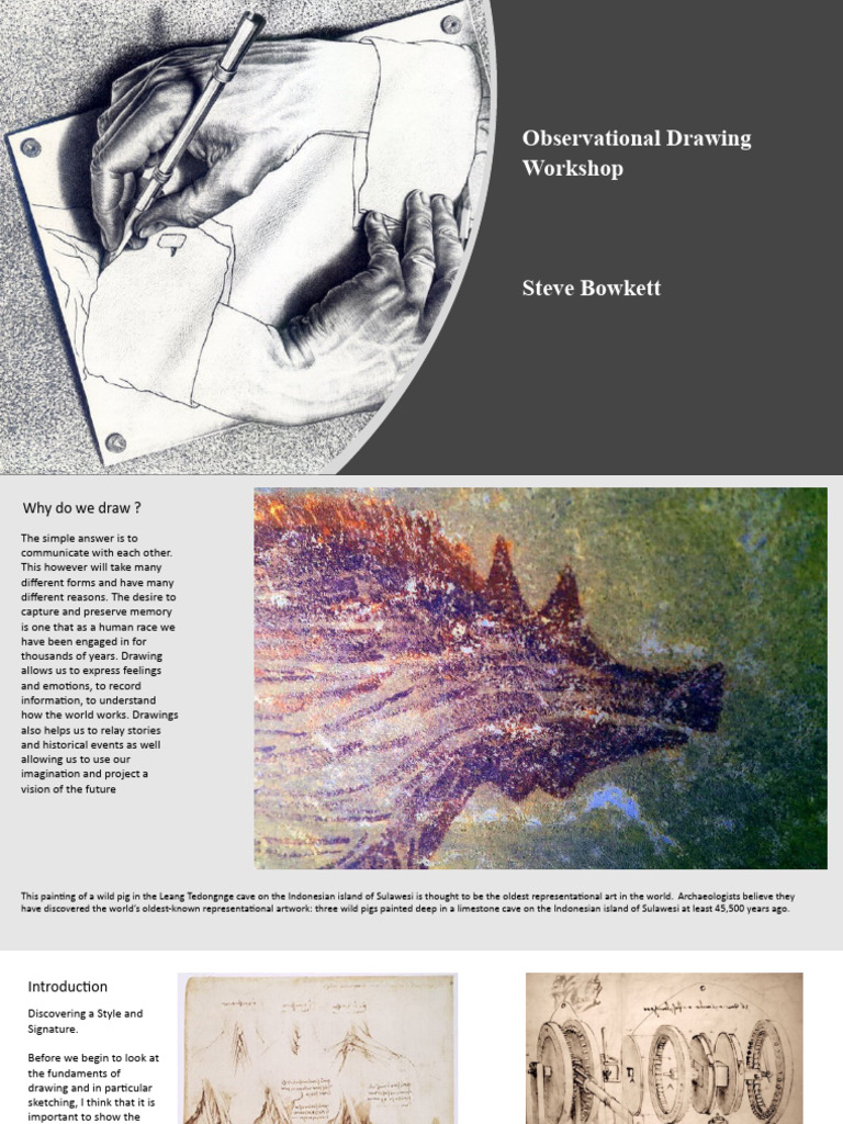 Observational Drawing PP 1. Line Pptx (2) | PDF | Drawing | Pencil