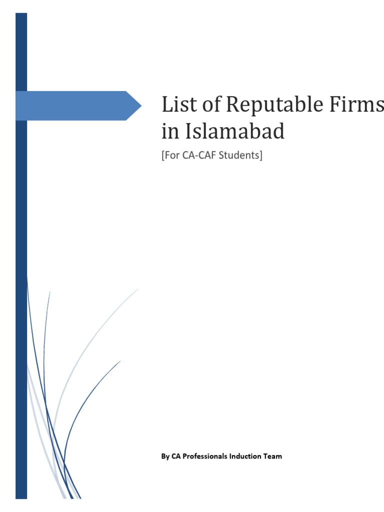 List of Reputable Firms | PDF