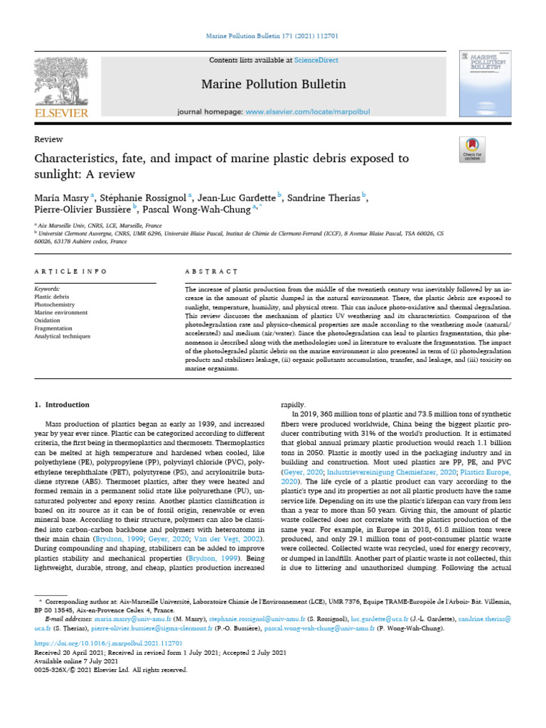 Masry 2021 | PDF | Plastic | Thermoplastic