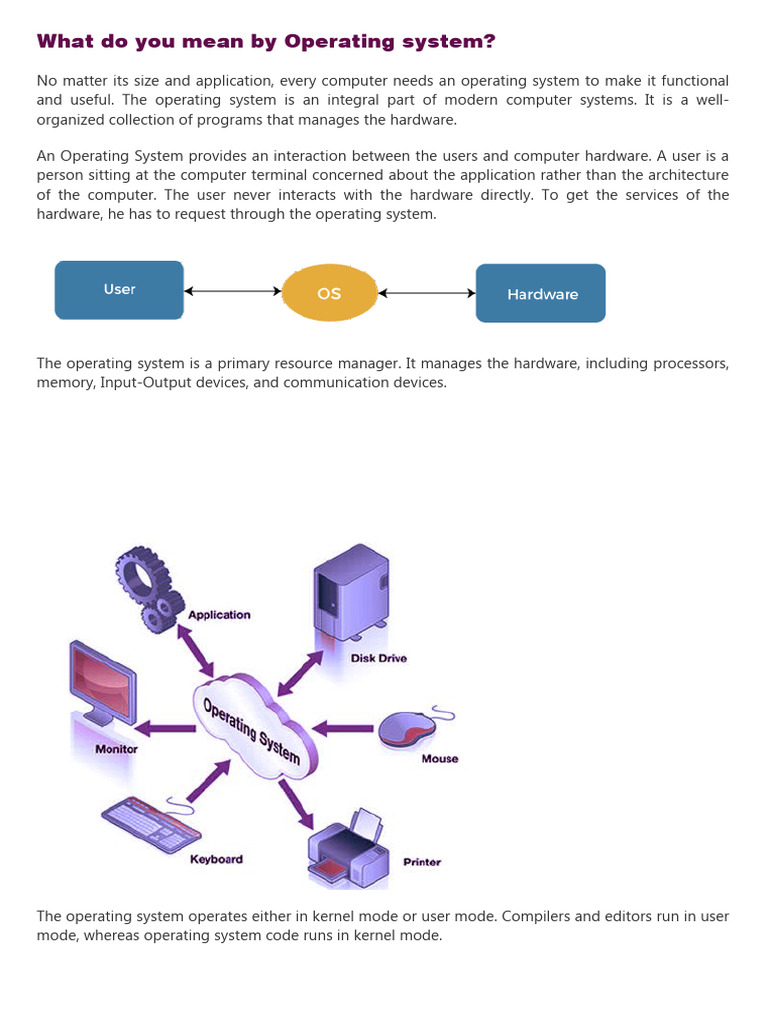 Operating System Notes | PDF | Thread (Computing) | Process (Computing) Operating System Notes | PDF | Thread (Computing) | Process (Computing)