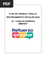Plan de Refuerzo Escolar. 2025. | PDF | Evaluación | Educación de la primera infancia