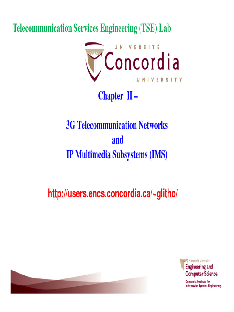 W12_Chapter2_3G_IMS | PDF | Ip Multimedia Subsystem | Session Initiation Protocol
