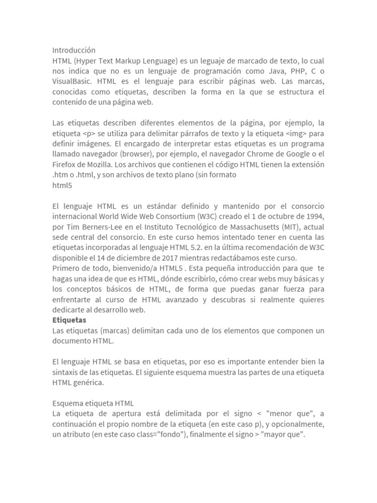 html5 basico | PDF | HTML | Red mundial