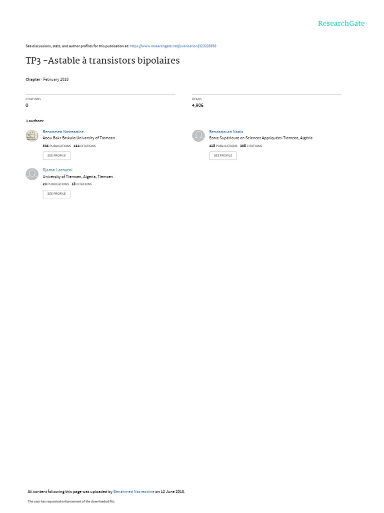 TP3 Astabletransistorsbipolaires | PDF