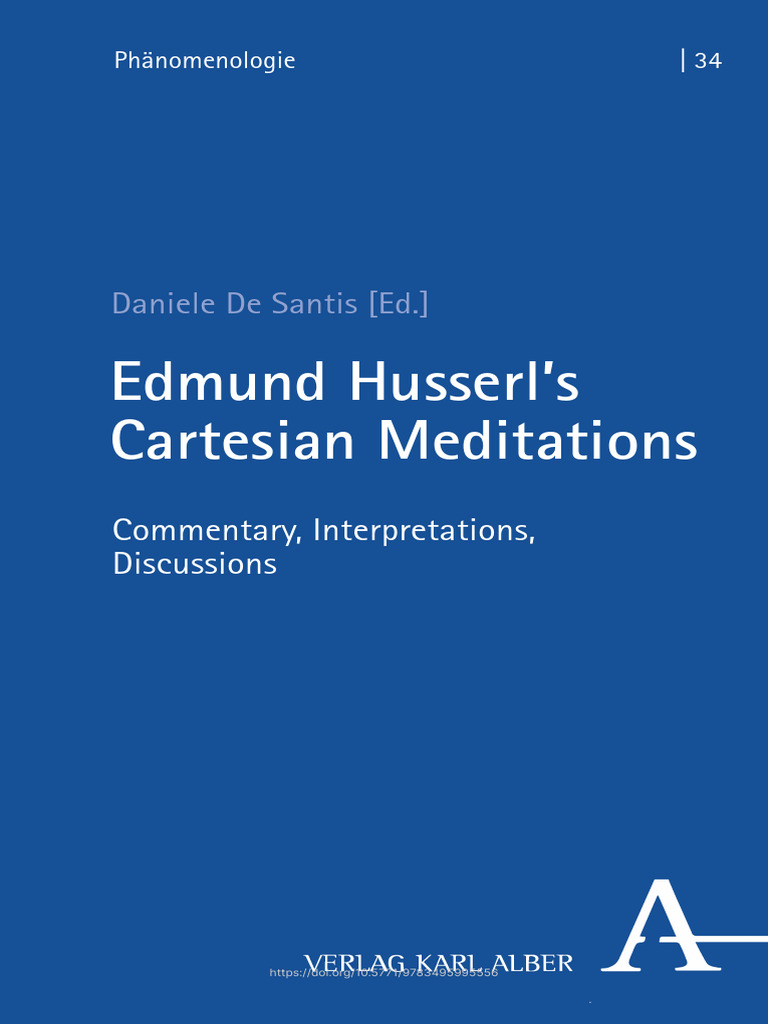 Edmund Husserl's Cartesian Meditations: Daniele de Santis (Ed.) | PDF ...